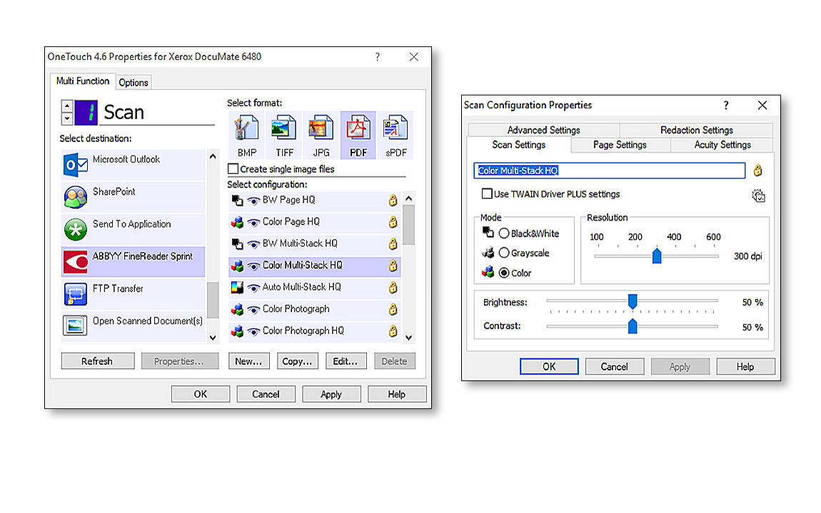Visioneer OneTouch – Xerox Scanners